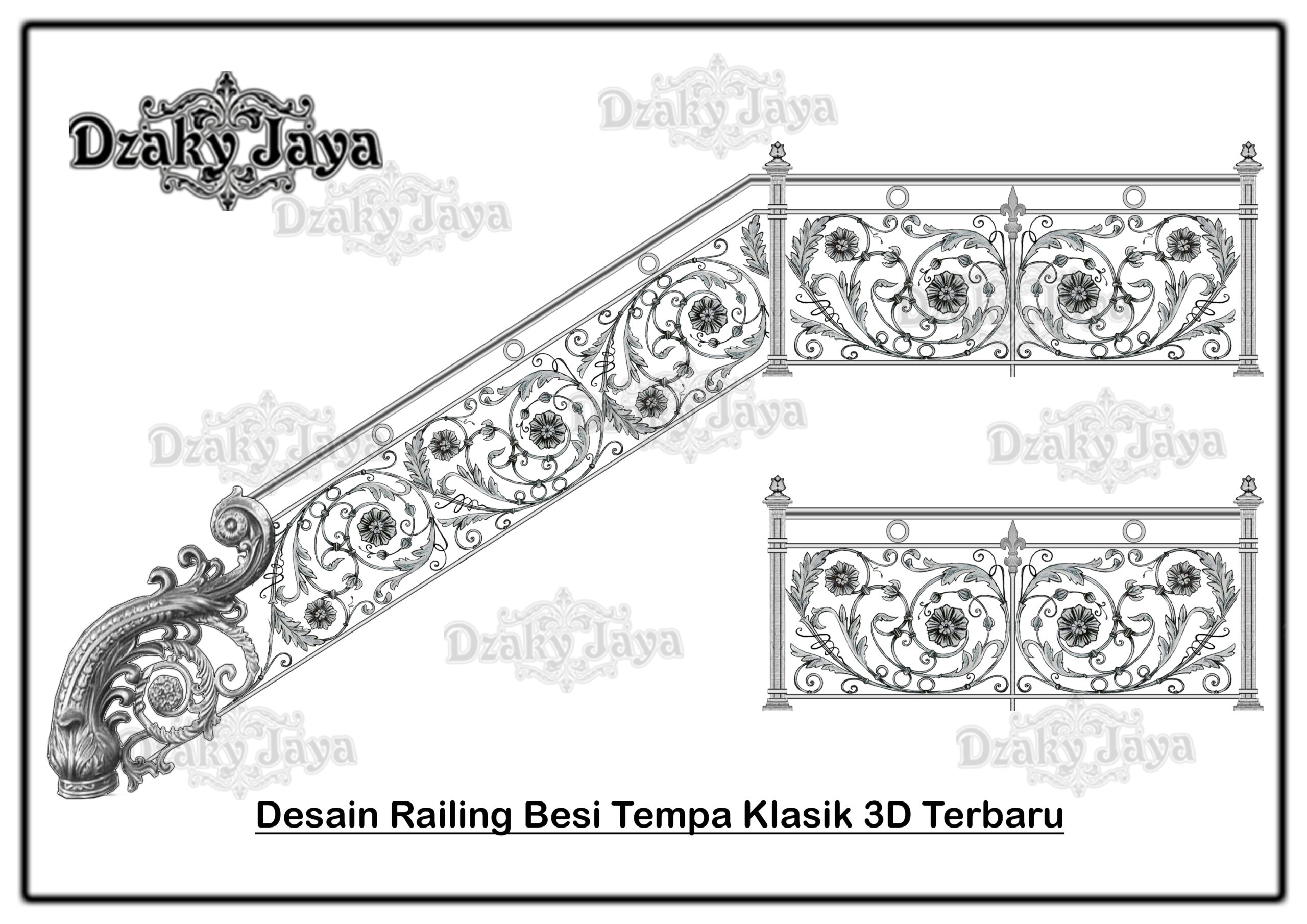 Harga Balkon Besi Tempa & Railing Tangga Klasik 2025